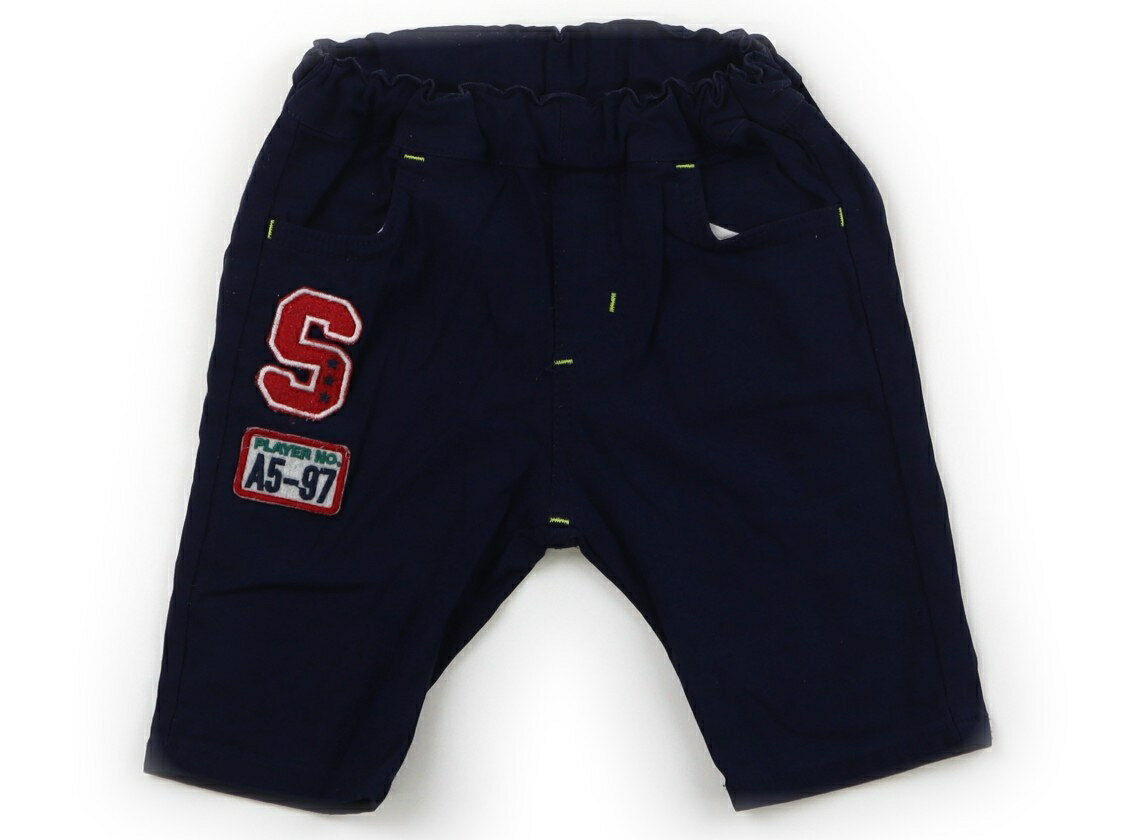 　ブランド 　SLAP SLIP(スラップスリップ) 　カテゴリー 　ハーフパンツ 　サイズ 　80サイズ 　色 　紺・ワッペン 　状態 　★★ 　記名 　なし 　ジャンル 　Boy ストレッチ素材でポリウレタンの白い繊維が所々出ています。...