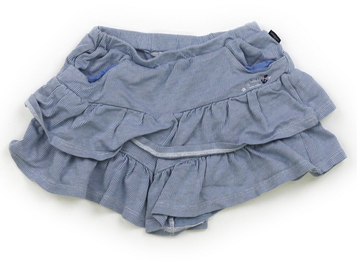 　ブランド 　miki HOUSE(ミキハウス) 　カテゴリー 　キュロット 　サイズ 　100サイズ 　色 　ブルーストライプ、フリル 　状態 　★★★ 　記名 　なし 　ジャンル 　Girl ウエストは総ゴム。コットンカットソー生地。毛...