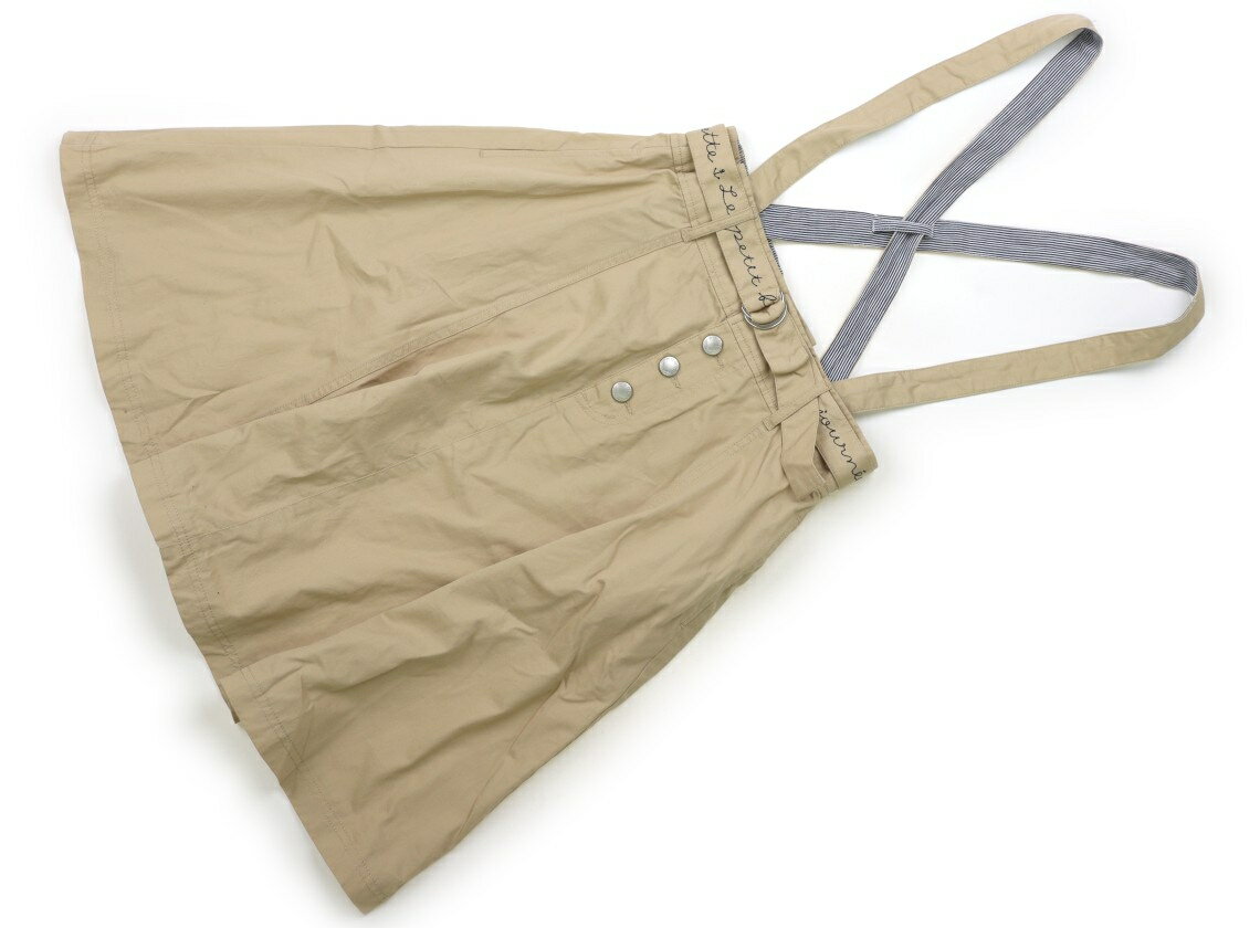 　ブランド 　pom ponette(ポンポネット) 　カテゴリー 　スカート 　サイズ 　160サイズ 　色 　ベージュ 　状態 　★★★★ 　記名 　なし 　ジャンル 　Girl 実際のサイズ表記はLです。肩紐、ベルトは取り外し可能です...