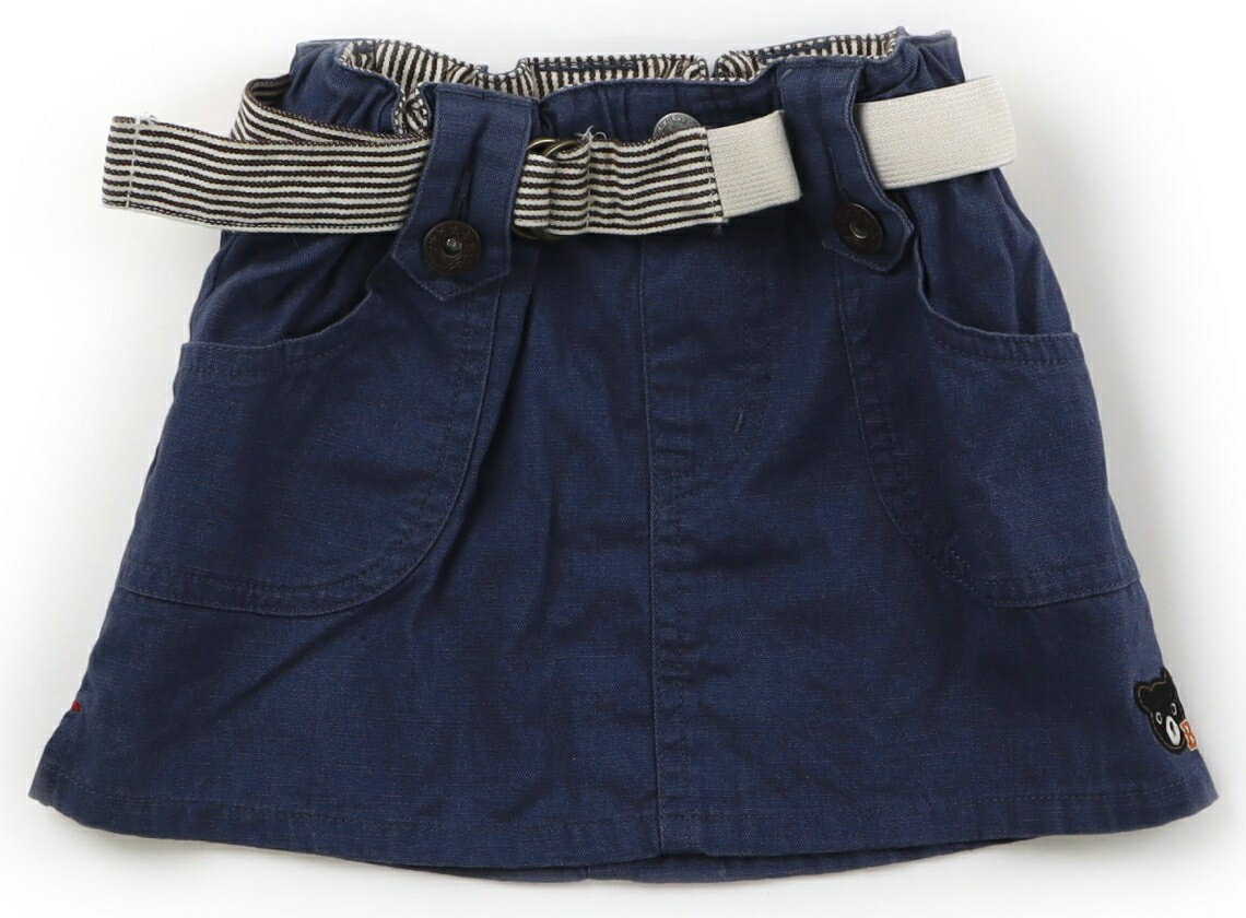 　ブランド 　Double B(ダブルB) 　カテゴリー 　スカート 　サイズ 　90サイズ 　色 　ブルー 　状態 　★★★ 　記名 　なし 　ジャンル 　Girl ベルト付き。ウエストは総ゴム。綿素材。やや色褪せありますがまだまだお使い...