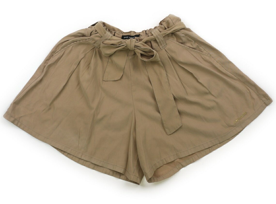 　ブランド 　pom ponette(ポンポネット) 　カテゴリー 　キュロット 　サイズ 　150サイズ 　色 　ベージュ・リボン 　状態 　★★★ 　記名 　なし 　ジャンル 　Girl ポリエステル、ナイロンのピーチタッチ布帛生地です...