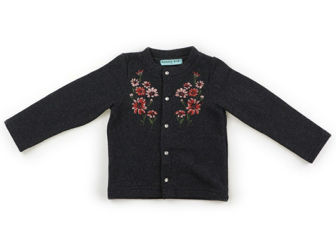 　ブランド 　HAKKA(ハッカ) 　カテゴリー 　カーディガン 　サイズ 　100サイズ 　色 　グレー・アプリコットピンク花柄 　状態 　★★★★ 　記名 　なし 　ジャンル 　Girl 裏起毛のジャガードニット。ボタンはスナップです。...