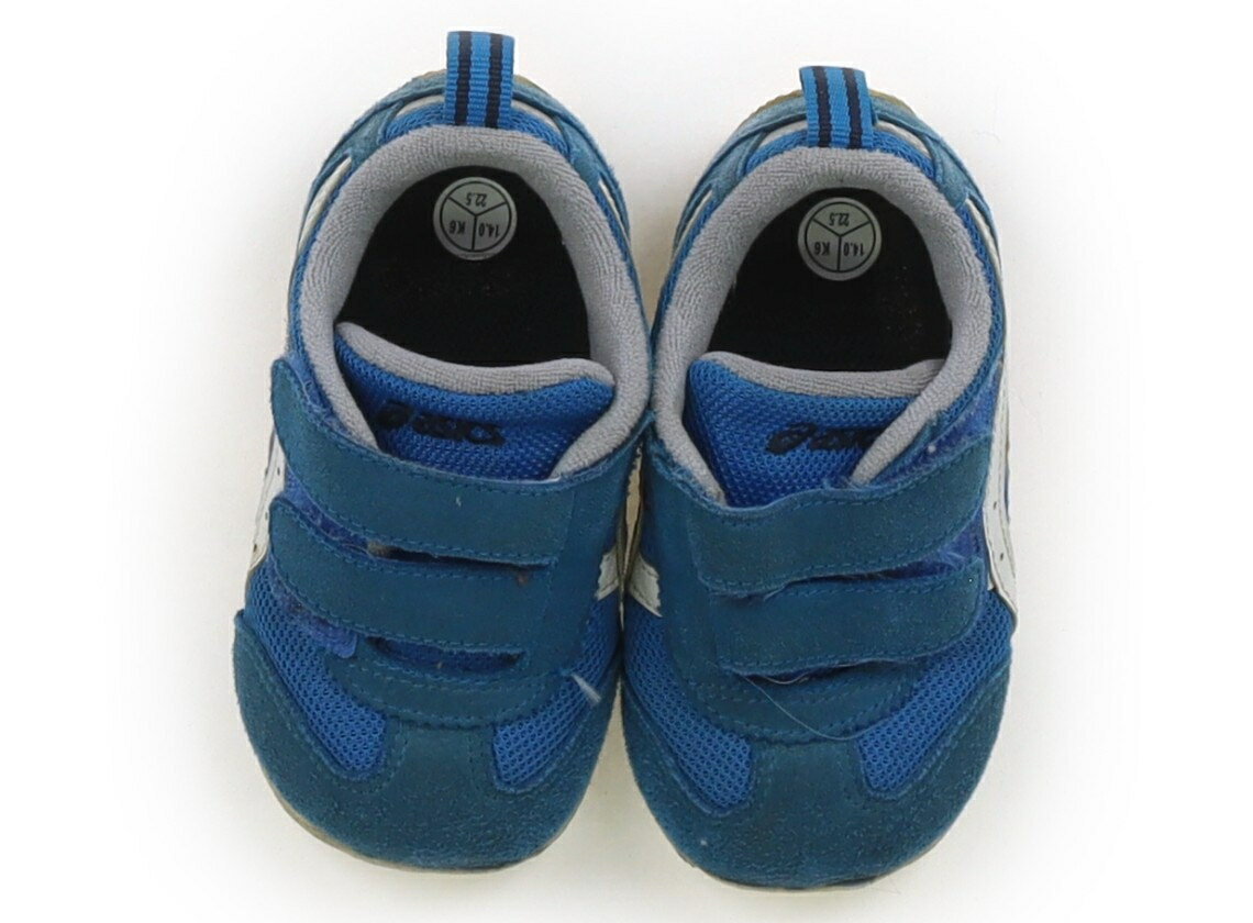 　ブランド 　Asics(アシックス) 　カテゴリー 　スニーカー 　サイズ 　靴14cm〜 　色 　青 　状態 　★★ 　記名 　なし 　ジャンル 　Boy 14cm。全体的に汚れがありますが、まだまだお使いいただけます。 ＊【状態】【サ...