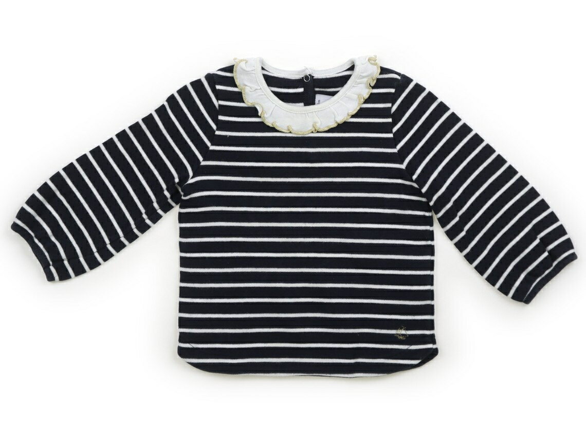 　ブランド 　PETIT BATEAU(プチバトー) 　カテゴリー 　トレーナー・プルオーバー 　サイズ 　80サイズ 　色 　紺白・ボーダー・ラメフリル 　状態 　★★★ 　記名 　なし 　ジャンル 　Girl 実際のサイズ表記は18m/...