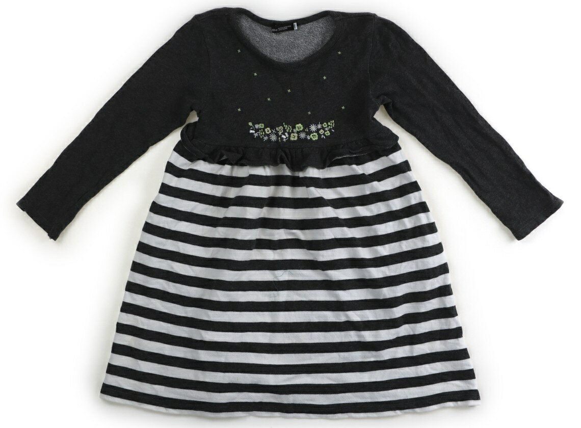 　ブランド 　BeBe(べべ) 　カテゴリー 　ワンピース 　サイズ 　120サイズ 　色 　グレー　ボーダー 　状態 　★★★ 　記名 　なし 　ジャンル 　Girl 薄手のトレーナー地。スカート部分に点シミが複数ありますが、他は型崩れも...