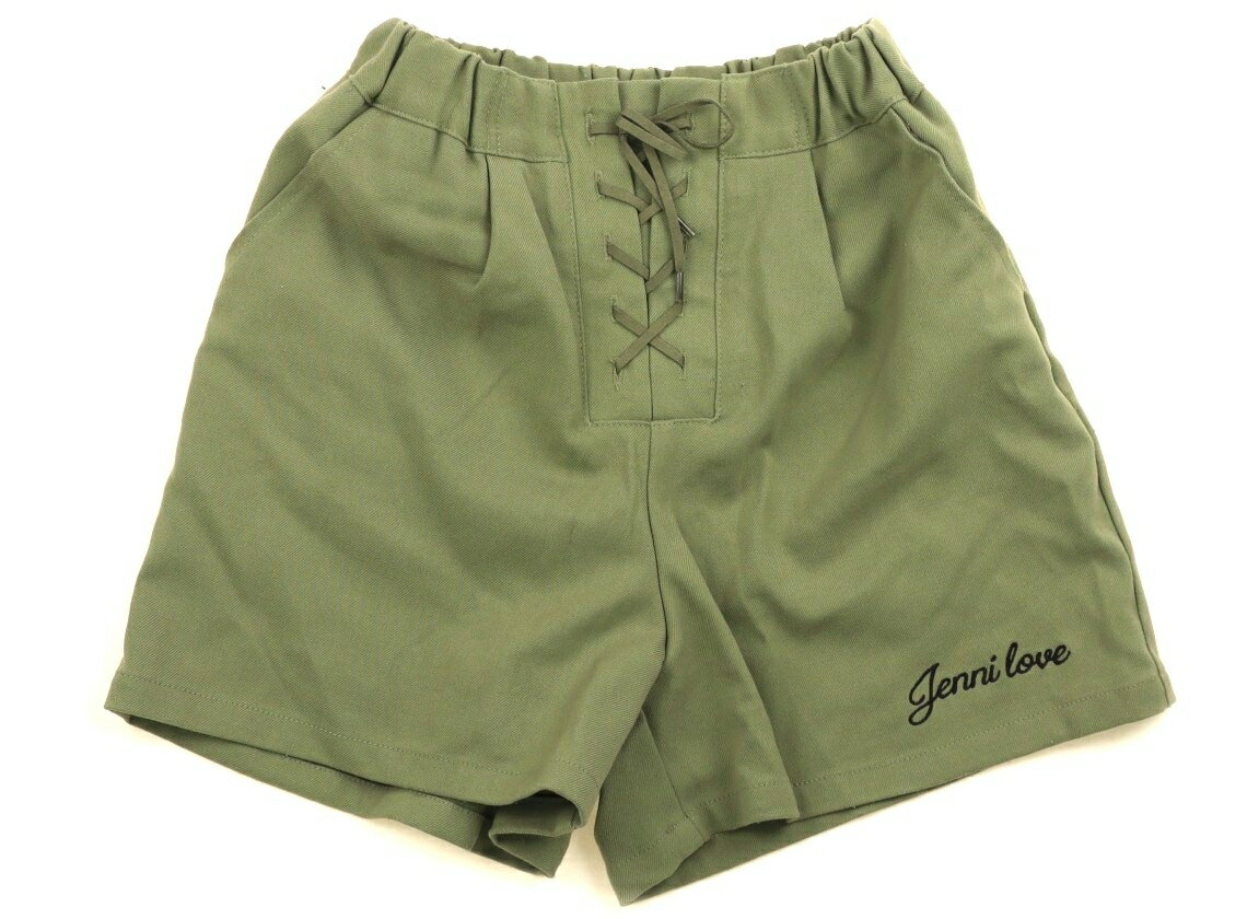 　ブランド 　JENNI(ジェニィ) 　カテゴリー 　キュロット 　サイズ 　150サイズ 　色 　カーキ、リボン 　状態 　★★★ 　記名 　なし 　ジャンル 　Girl ウエストはゴム入り。裏地付き。やや色褪せありますがまだお使いいただ...