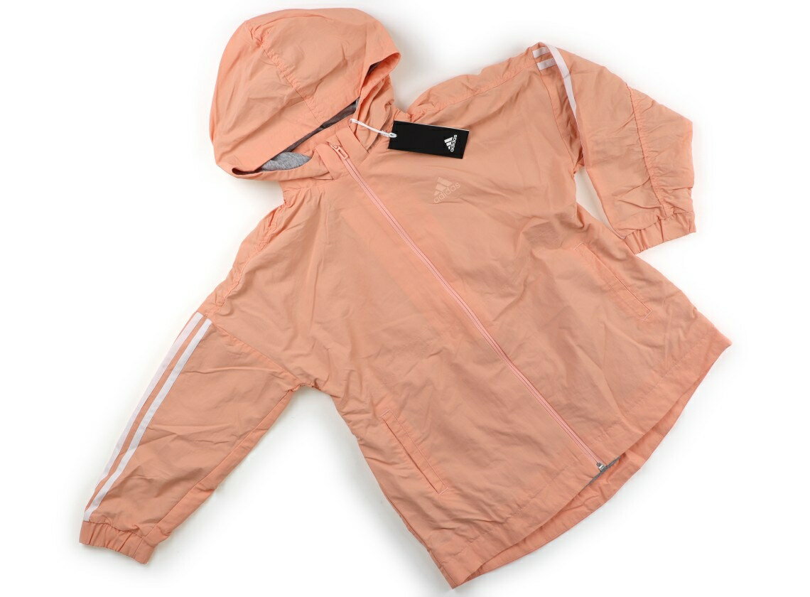 　ブランド 　Adidas(アディダス) 　カテゴリー 　ブルゾン・Gジャン 　サイズ 　140サイズ 　色 　ピーチピンク・ホワイトライン 　状態 　N 　記名 　なし 　ジャンル 　Girl 新品タグ付き。ナイロン地。裏地は起毛メッシュ...