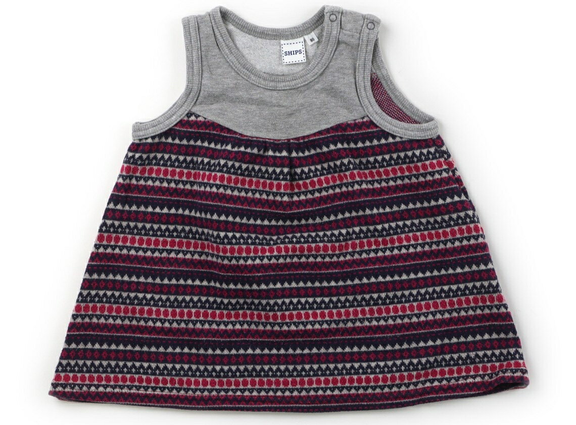 　ブランド 　SHIPS(シップス) 　カテゴリー 　ジャンパースカート 　サイズ 　80サイズ 　色 　グレー・ピンク・ネイビー 　状態 　★★★ 　記名 　なし 　ジャンル 　Girl ヨーク部分はコットン素材、スカート部分はウール混ア...