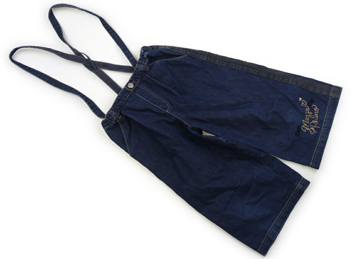 　ブランド 　mezzo piano(メゾピアノ) 　カテゴリー 　キュロット 　サイズ 　130サイズ 　色 　インディゴブルー、レース、リボン 　状態 　★★ 　記名 　なし 　ジャンル 　Girl ウエストはサイズ調節ゴム付きで、肩紐...