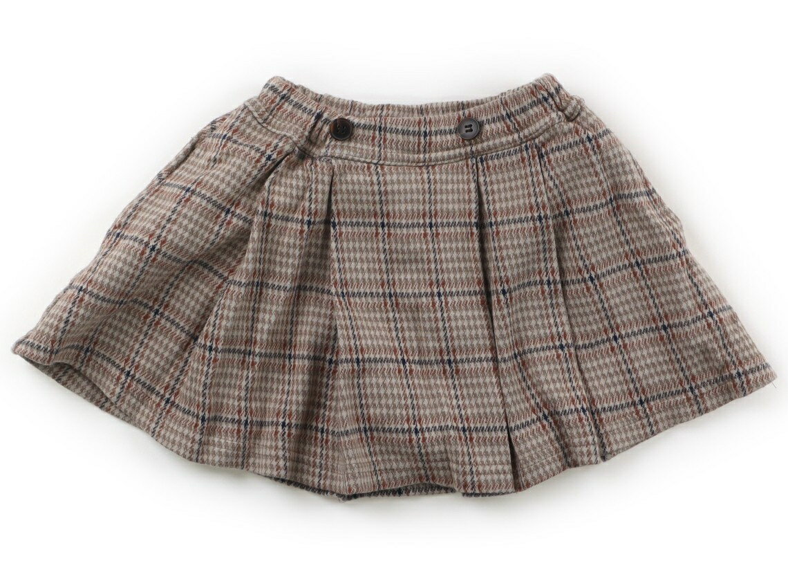 　ブランド 　petit main(プティマイン) 　カテゴリー 　スカート 　サイズ 　100サイズ 　色 　ベージュ、紺・茶チェック 　状態 　★★★ 　記名 　なし 　ジャンル 　Girl ウエストは後ろ側がゴムになっていて、やや起毛...