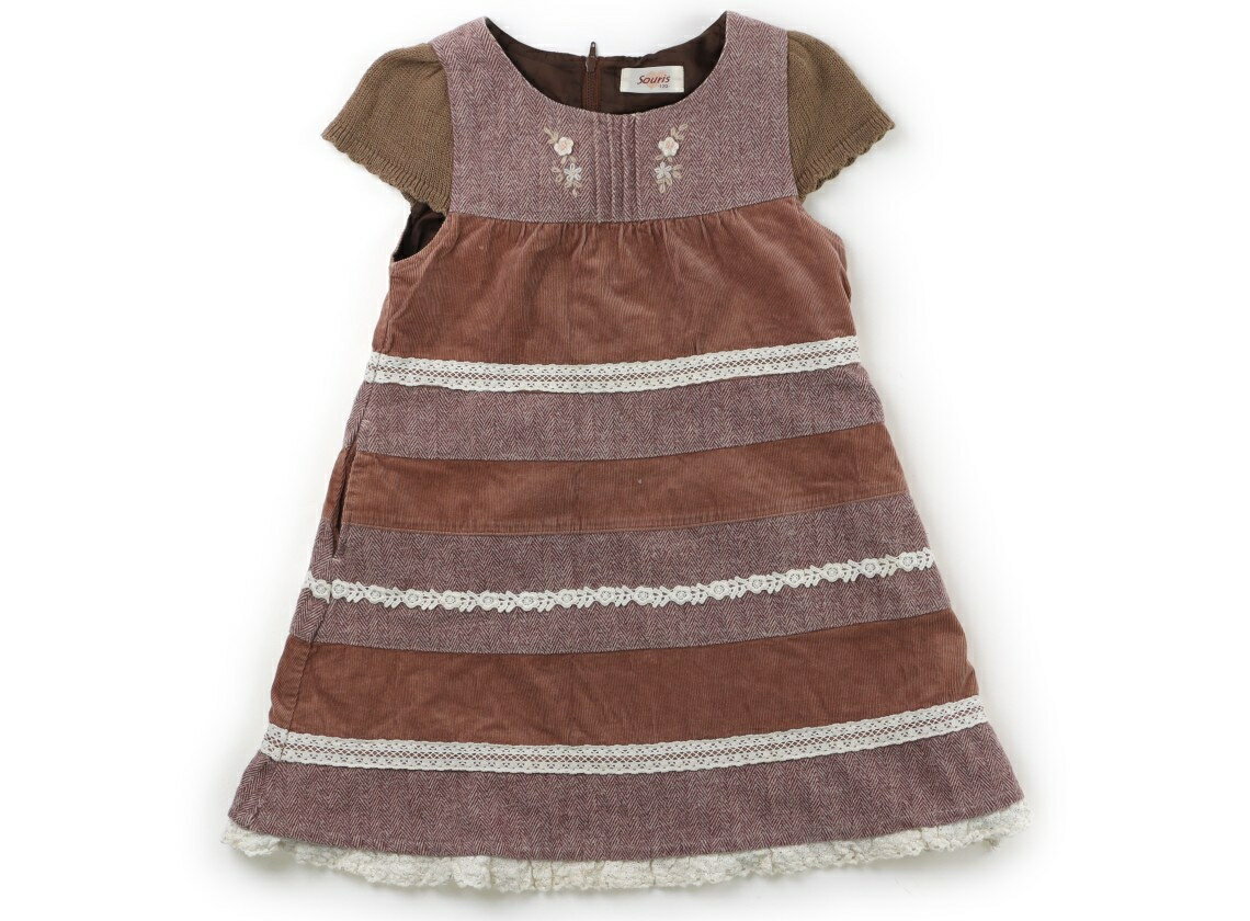 　ブランド 　Souris(スーリー) 　カテゴリー 　ジャンパースカート 　サイズ 　120サイズ 　色 　ピンクベージュ・ホワイト 　状態 　★★★ 　記名 　なし 　ジャンル 　Girl コットン素材、異素材MIX生地。後ろファスナー...