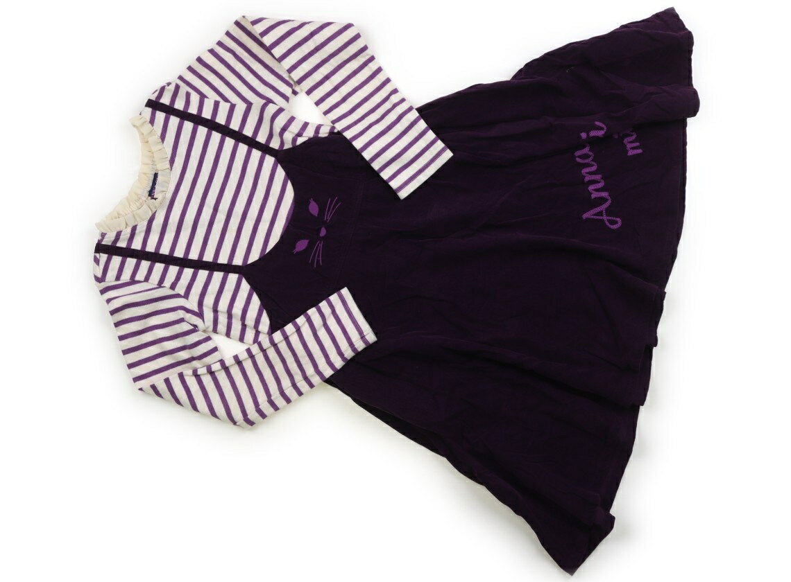 　ブランド 　ANNA SUI(アナスイ) 　カテゴリー 　ワンピース 　サイズ 　140サイズ 　色 　ピンク・パープルボーダー 　状態 　★★★ 　記名 　なし 　ジャンル 　Girl 一部シャツコールです。裏地はありません。全体に色あ...