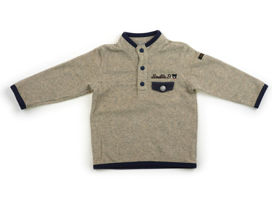 　ブランド 　Double B(ダブルB) 　カテゴリー 　フリース 　サイズ 　90サイズ 　色 　ベージュ・紺 　状態 　★★ 　記名 　なし 　ジャンル 　Boy ポリエステル・レーヨンの薄手のマイクロフリース。全体に色あせ・毛玉があ...