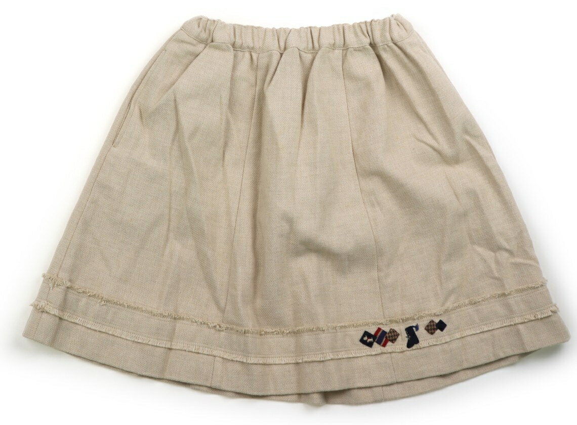 　ブランド 　familiar(ファミリア) 　カテゴリー 　スカート 　サイズ 　140サイズ 　色 　ベージュ・裾刺繍 　状態 　★★★★ 　記名 　なし 　ジャンル 　Girl サイズ調整ゴムが付いています。ネル素材で裏地はありません...