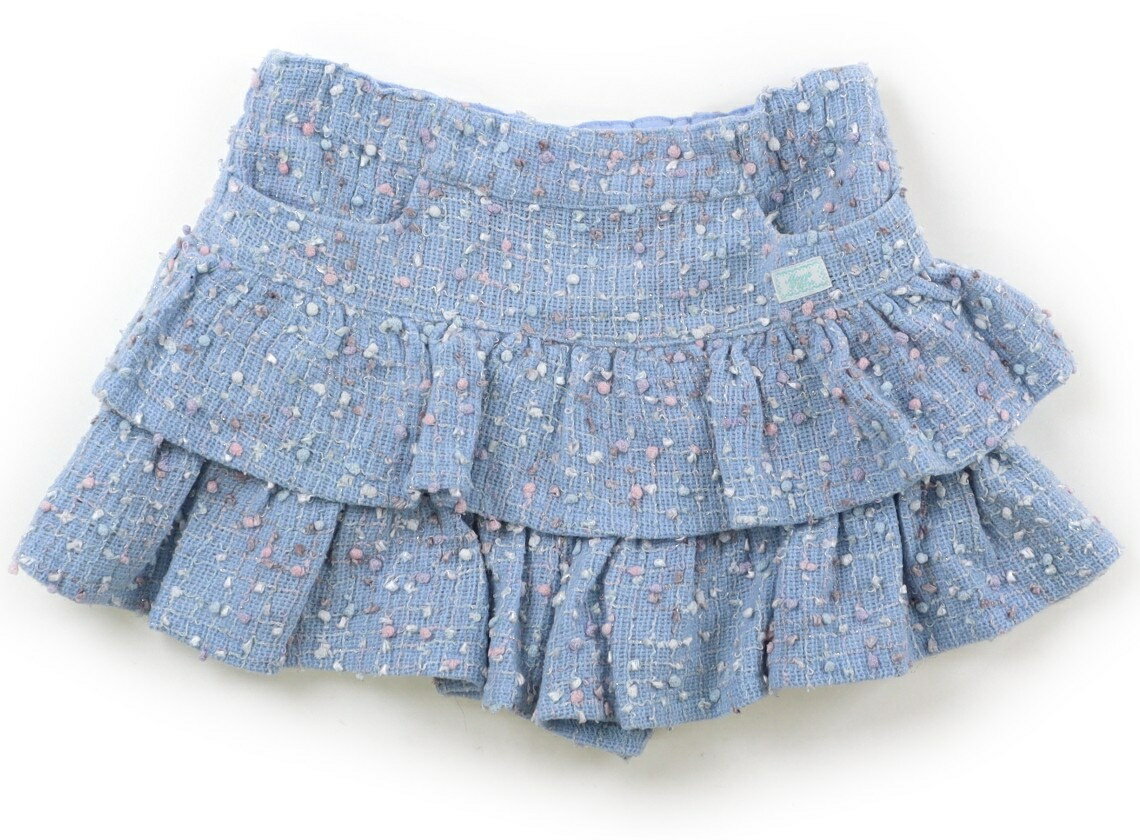 　ブランド 　mezzo piano(メゾピアノ) 　カテゴリー 　キュロット 　サイズ 　110サイズ 　色 　水色 　状態 　★★ 　記名 　なし 　ジャンル 　Girl ツイード生地、裏地付き。サイズ調整ゴムが付いています。毛玉付着や...