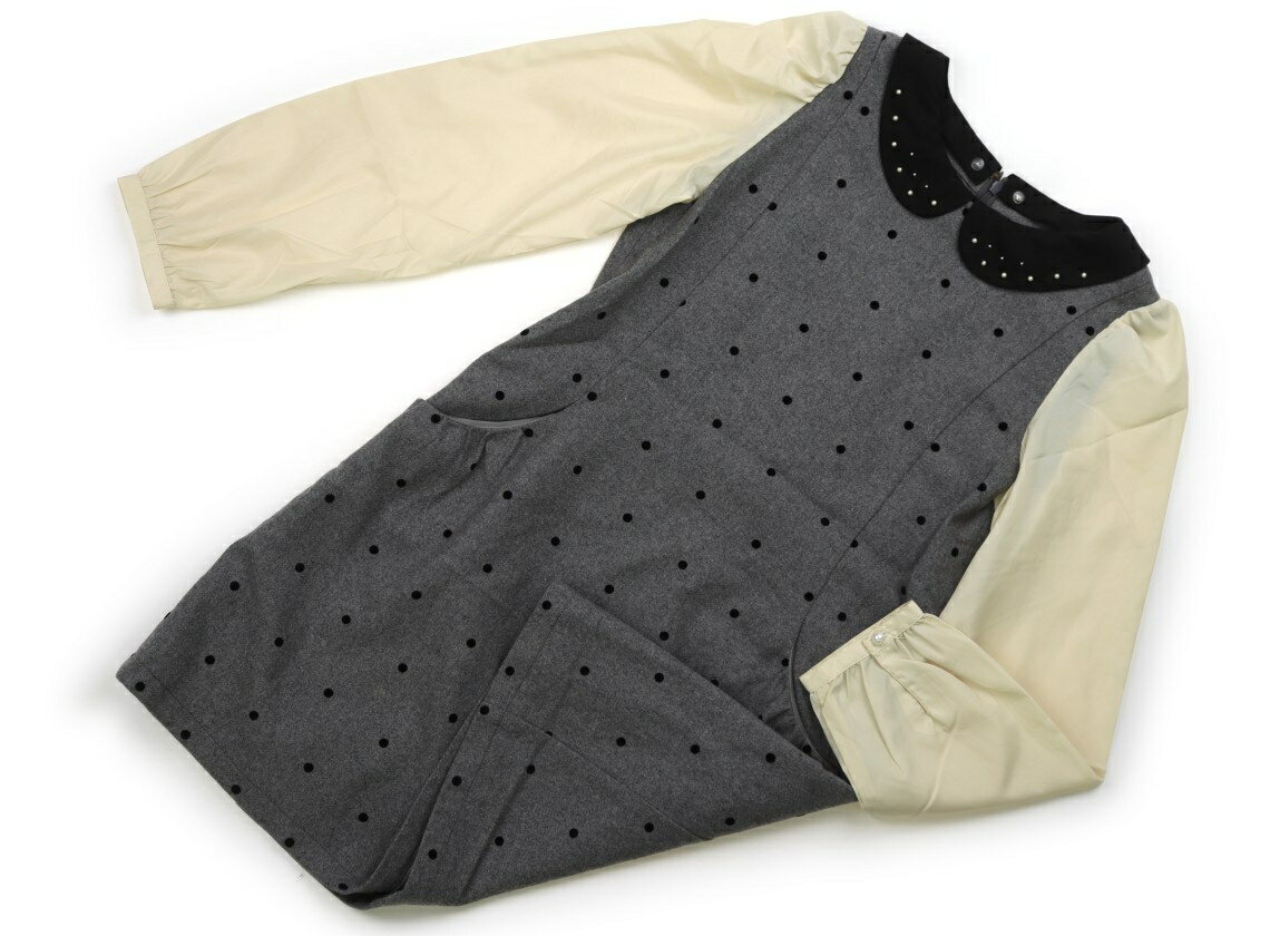 　ブランド 　pom ponette(ポンポネット) 　カテゴリー 　ワンピース 　サイズ 　160サイズ 　色 　グレー・黒・ベージュ・水玉 　状態 　★★★ 　記名 　なし 　ジャンル 　Girl 柄部分はウール・ポリエステル・レーヨン...