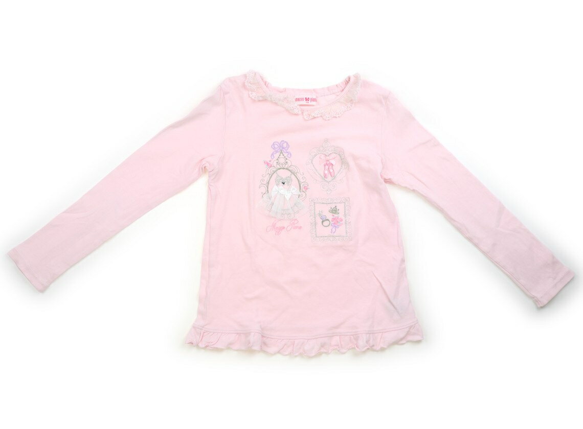 　ブランド 　mezzo piano(メゾピアノ) 　カテゴリー 　Tシャツ・カットソー 　サイズ 　140サイズ 　色 　ライトピンク・レース 　状態 　★★★ 　記名 　なし 　ジャンル 　Girl 薄手のカットソー地。袖口に黒ずみ汚れ...