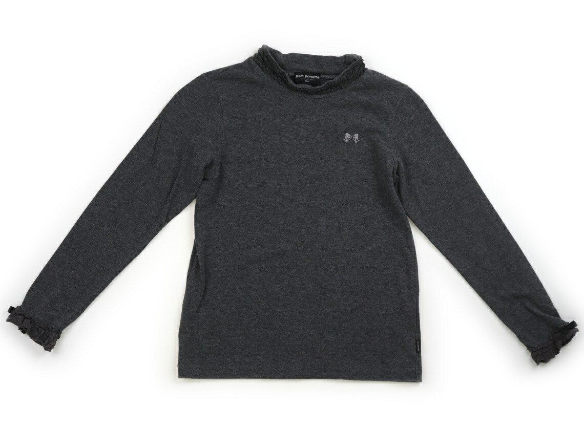 　ブランド 　pom ponette(ポンポネット) 　カテゴリー 　Tシャツ・カットソー 　サイズ 　130サイズ 　色 　チャコールグレー・レース・リボン 　状態 　★★ 　記名 　なし 　ジャンル 　Girl 表薄起毛のスムースカット...