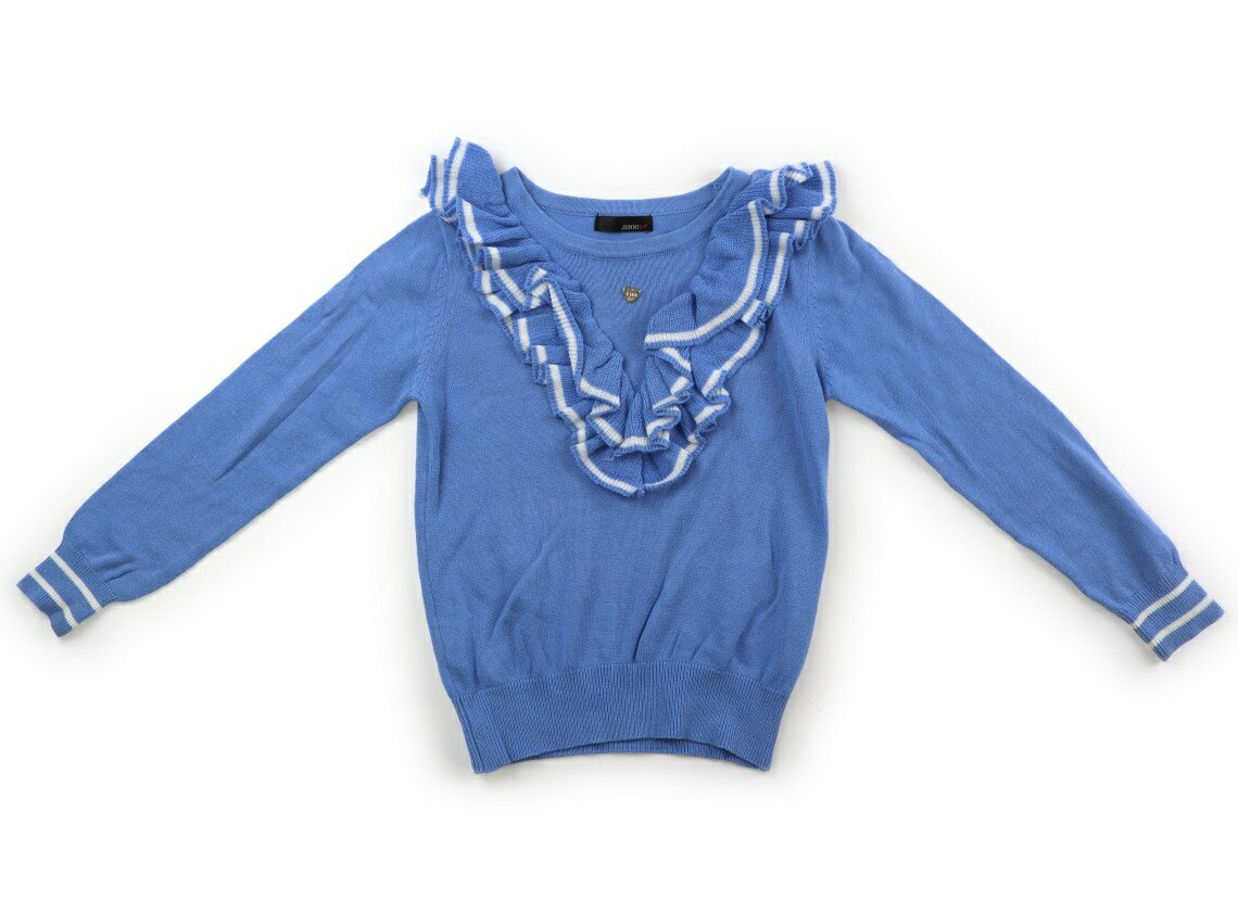 　ブランド 　JENNI(ジェニィ) 　カテゴリー 　ニット・セーター 　サイズ 　140サイズ 　色 　ペールブルー・ホワイトライン 　状態 　★★★ 　記名 　なし 　ジャンル 　Girl アクリルニット。毛羽立ちがありますが、特に目立...