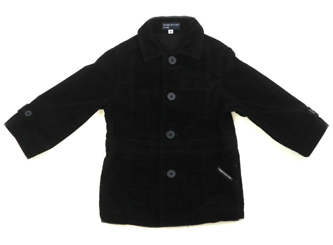 　ブランド 　Kumikyoku(組曲) 　カテゴリー 　ブルゾン・Gジャン 　サイズ 　90サイズ 　色 　黒 　状態 　★★★ 　記名 　なし 　ジャンル 　Boy コーデュロイ生地、裏地はありません。サイドネックポイントからの総丈約4...