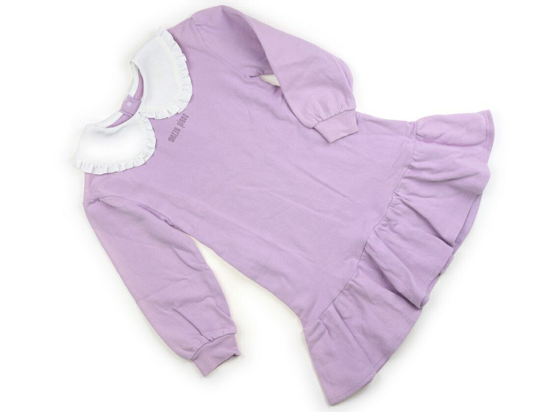 　ブランド 　mezzo piano(メゾピアノ) 　カテゴリー 　ワンピース 　サイズ 　130サイズ 　色 　ライラック・白衿 　状態 　★★★ 　記名 　なし 　ジャンル 　Girl 裏パイルスェット生地です。裾フリルに若干色褪せ感と...