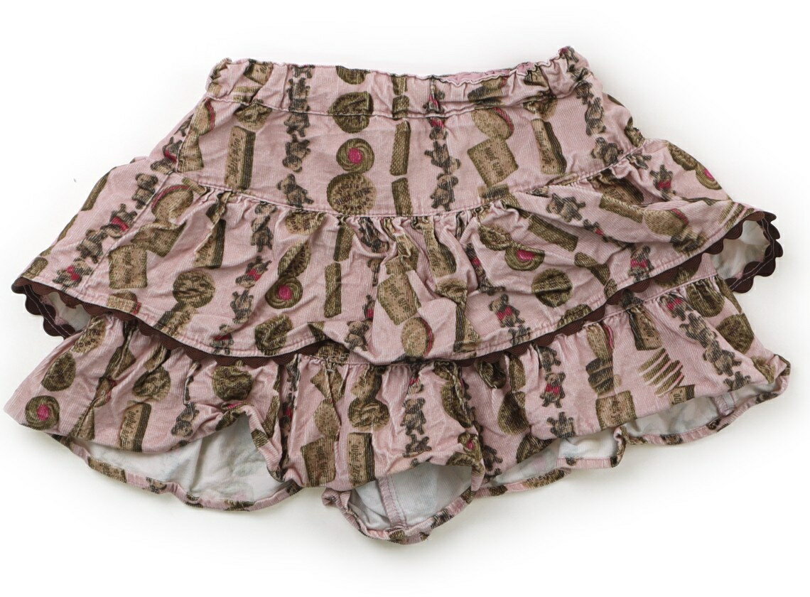 　ブランド 　mezzo piano(メゾピアノ) 　カテゴリー 　キュロット 　サイズ 　110サイズ 　色 　ピンク、クッキー柄 　状態 　★★★ 　記名 　なし 　ジャンル 　Girl サイズ調整ゴムが付いていますがねじれています。細...