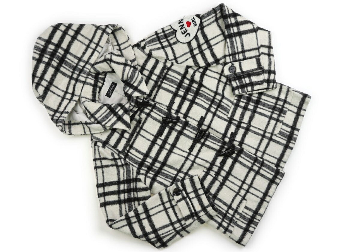 　ブランド 　JENNI(ジェニィ) 　カテゴリー 　コート・ジャンパー 　サイズ 　150サイズ 　色 　オフホワイト・ブラック・チェック 　状態 　★★★ 　記名 　なし 　ジャンル 　Girl ポリエステル・アクリル・ウール・他混合素...