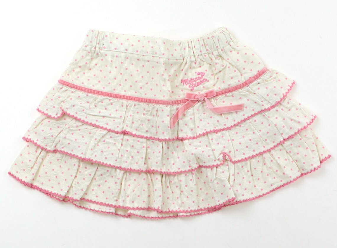 　ブランド 　mezzo piano(メゾピアノ) 　カテゴリー 　スカート 　サイズ 　90サイズ 　色 　ホワイト・ピンクドット 　状態 　★★★★ 　記名 　なし 　ジャンル 　Girl コーデュロイシャツ。サイズ調整ゴムが付いていま...