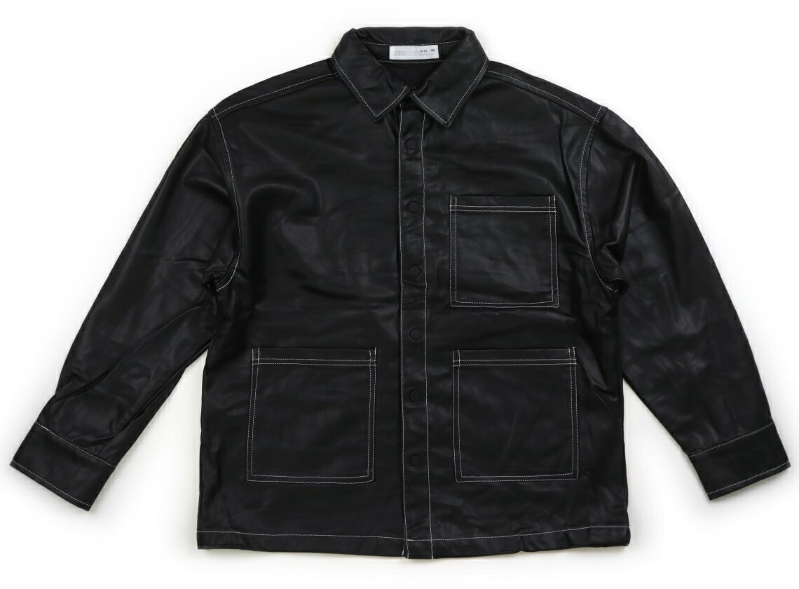 　ブランド 　ZARA(ザラ) 　カテゴリー 　ブルゾン・Gジャン 　サイズ 　140サイズ 　色 　ブラック 　状態 　★★★★ 　記名 　なし 　ジャンル 　Boy レザー調生地。裏無し。スナップボタン開き。目立った汚れのない良品です。...