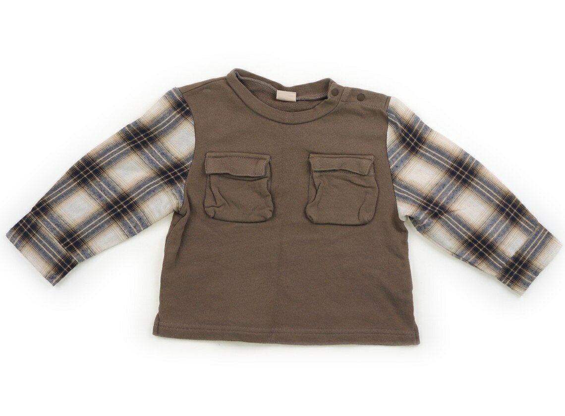 　ブランド 　petit main(プティマイン) 　カテゴリー 　トレーナー・プルオーバー 　サイズ 　90サイズ 　色 　ブラウン・チェック 　状態 　★★ 　記名 　なし 　ジャンル 　Boy ヨレ、白っぽい毛羽立ち、毛玉がありますが...