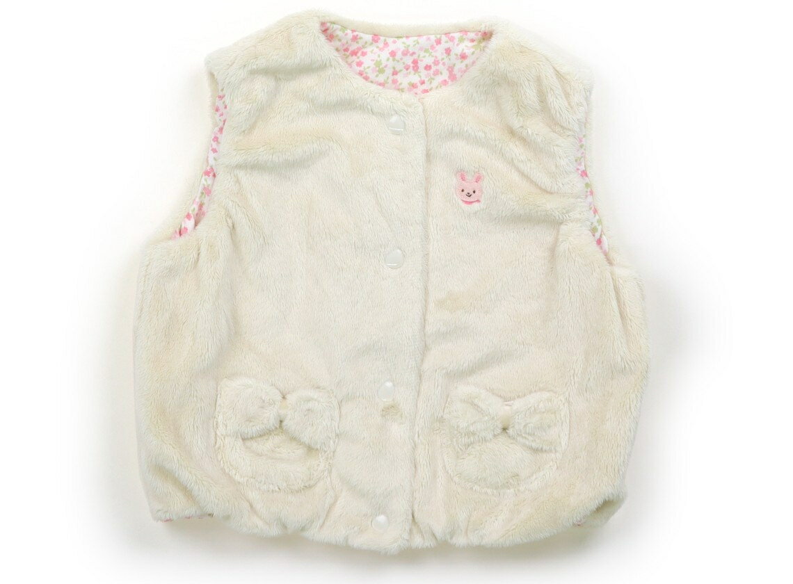 　ブランド 　miki HOUSE(ミキハウス) 　カテゴリー 　ベビーベスト 　サイズ 　70サイズ 　色 　ホワイト/ホワイト・ピンク・花柄 　状態 　★★★ 　記名 　なし 　ジャンル 　Girl ポリエステル素材、エコファー生地とコ...