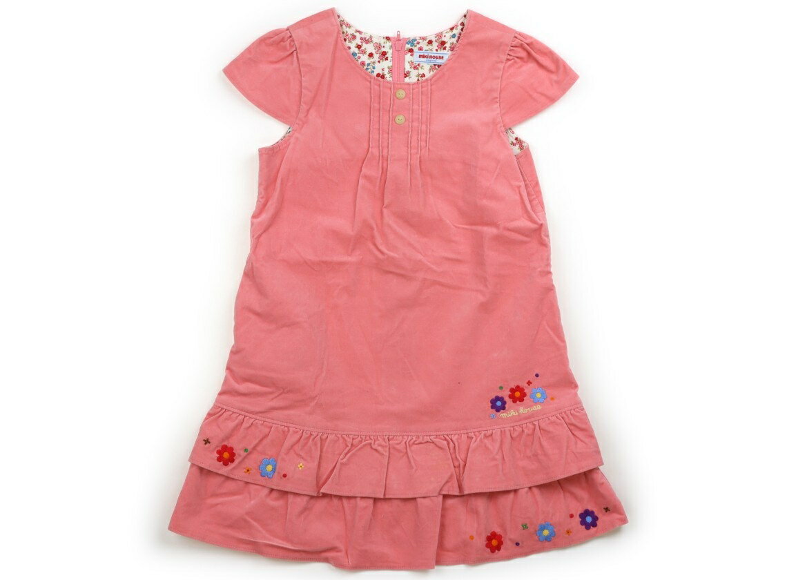 　ブランド 　miki HOUSE(ミキハウス) 　カテゴリー 　ジャンパースカート 　サイズ 　120サイズ 　色 　ピンク 　状態 　★★ 　記名 　なし 　ジャンル 　Girl パイルベロア生地です。後ろファスナーあり。前裾フリルに黄...