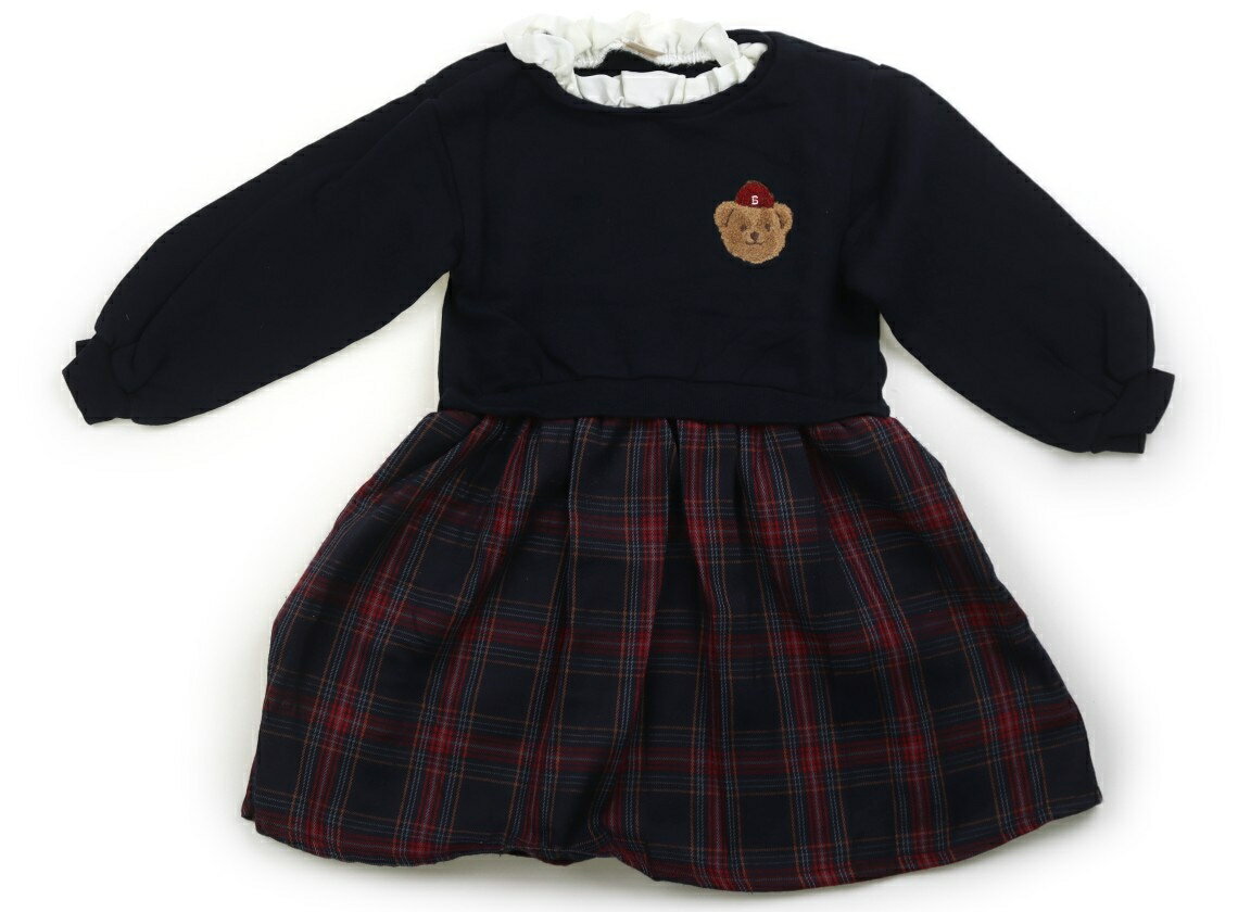 　ブランド 　petit main(プティマイン) 　カテゴリー 　ワンピース 　サイズ 　110サイズ 　色 　ネイビー　格子柄　赤 　状態 　★★★★ 　記名 　なし 　ジャンル 　Girl 上はトレーナー地。下はハリのあるポリ地で少し...