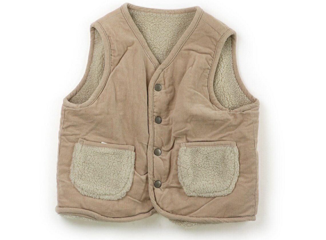 　ブランド 　apres les cours(アプレレクール) 　カテゴリー 　ベスト 　サイズ 　100サイズ 　色 　ブラウンベージュ 　状態 　★★★ 　記名 　なし 　ジャンル 　Boy コーデュロイ生地。内側はボアでリバーシブルで...