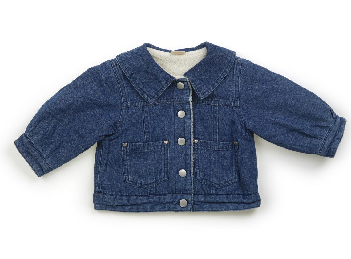 　ブランド 　petit main(プティマイン) 　カテゴリー 　ブルゾン・Gジャン 　サイズ 　80サイズ 　色 　ブルー、白 　状態 　★★★ 　記名 　なし 　ジャンル 　Girl 裏ボア。スナップボタン留め。全体にやや色あせがあり...