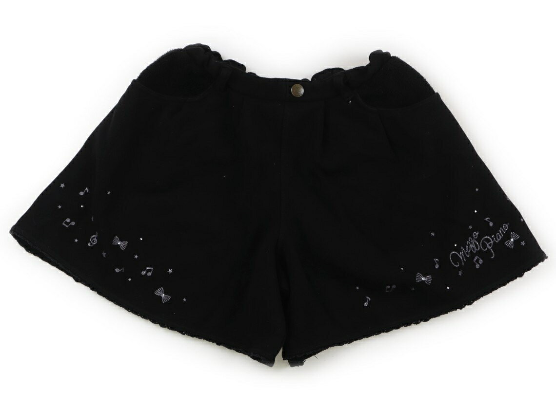 　ブランド 　mezzo piano(メゾピアノ) 　カテゴリー 　キュロット 　サイズ 　140サイズ 　色 　黒、シルバー 　状態 　★★ 　記名 　なし 　ジャンル 　Girl 裏起毛のスウェット生地、サイズ調整ゴムが付いています。内...