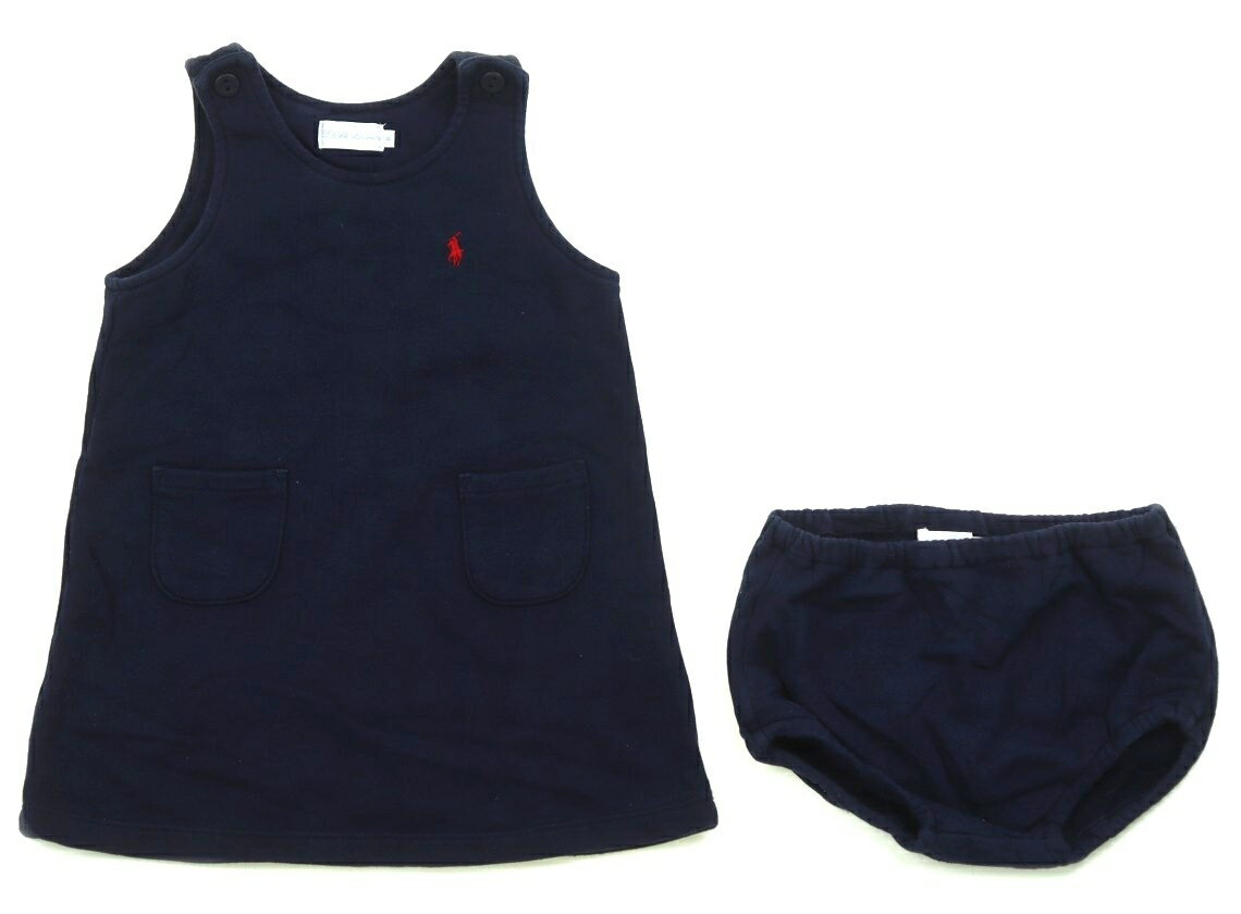 　ブランド 　Ralph Lauren(ラルフローレン) 　カテゴリー 　ジャンパースカート 　サイズ 　80サイズ 　色 　ネイビー、赤 　状態 　★★★ 　記名 　なし 　ジャンル 　Girl スウェット生地、ブルマ付き。全体にやや白っ...