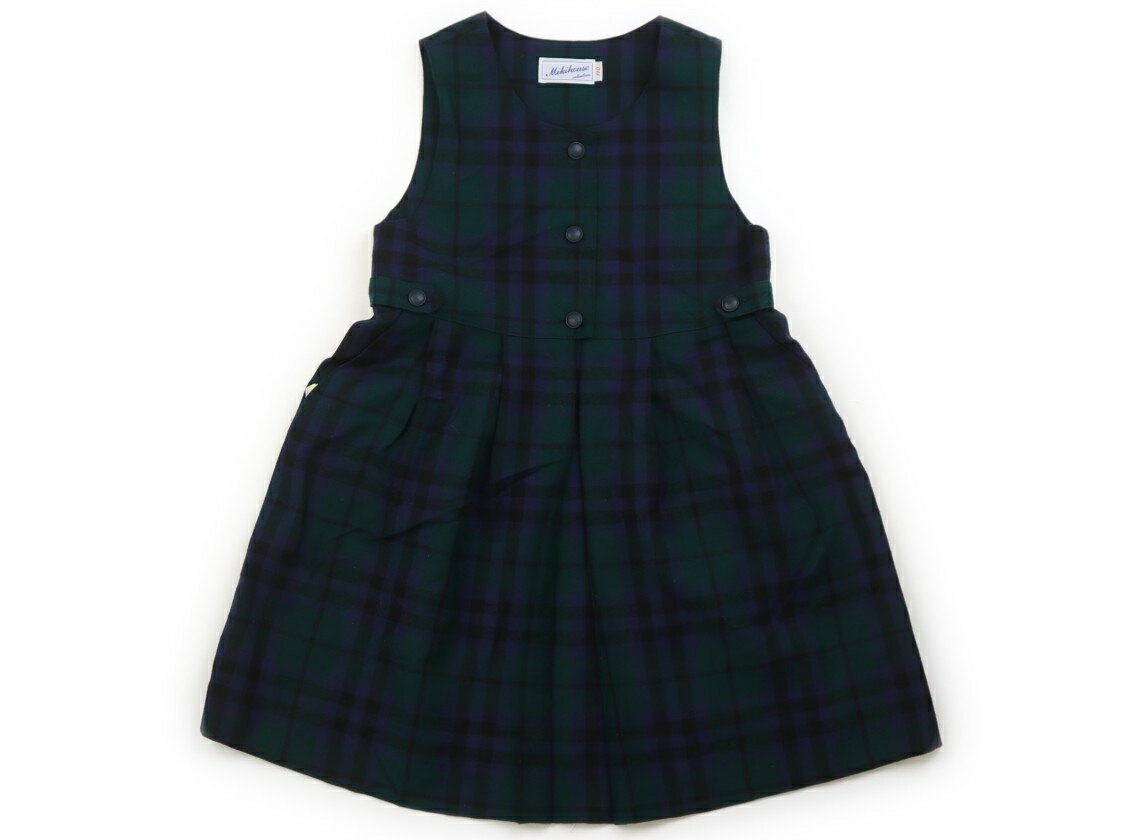 　ブランド 　miki HOUSE(ミキハウス) 　カテゴリー 　ジャンパースカート 　サイズ 　110サイズ 　色 　緑、紺 　状態 　★★★ 　記名 　なし 　ジャンル 　Girl ウールでうす。ポリエステルの裏地あり。所々に若干の毛玉...