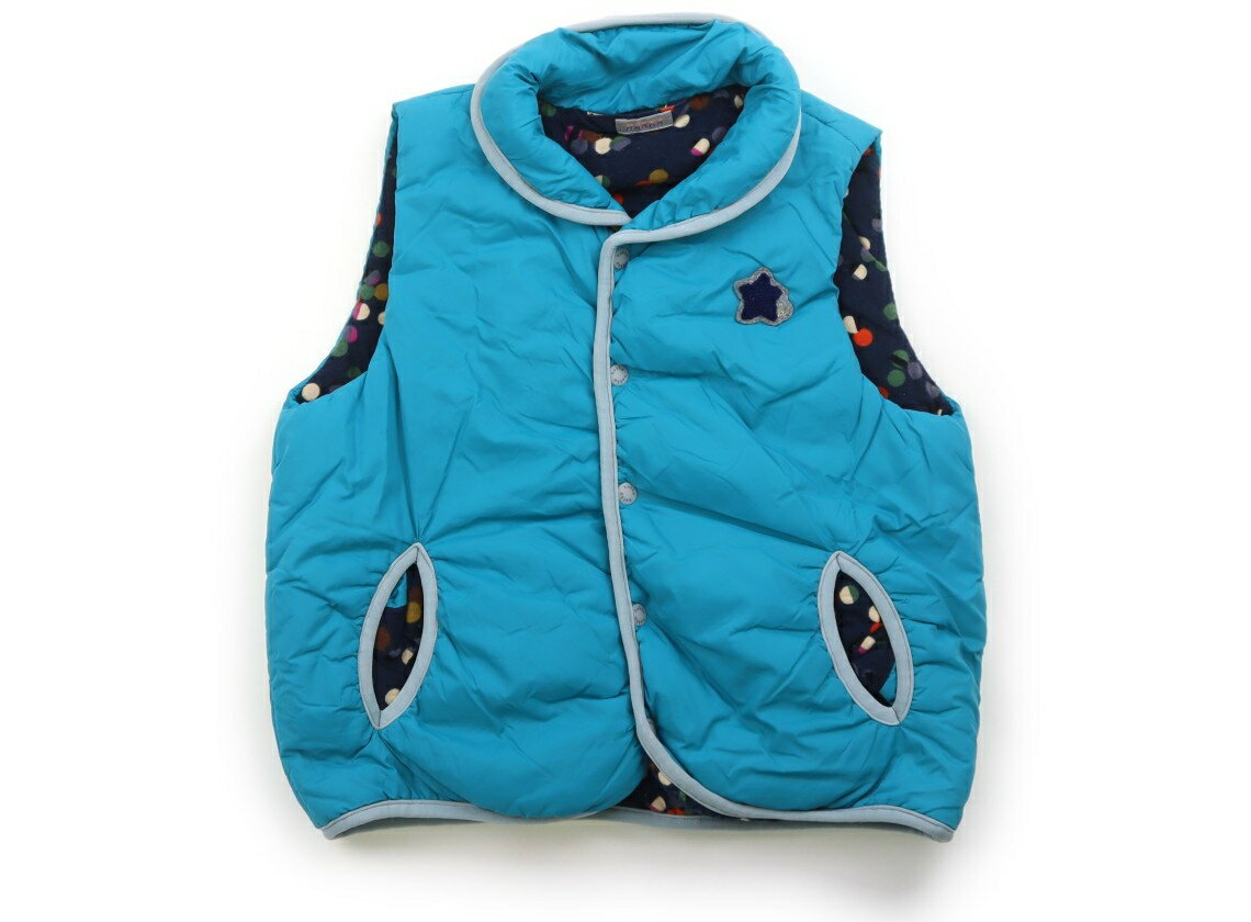 　ブランド 　HAKKA(ハッカ) 　カテゴリー 　ベスト 　サイズ 　130サイズ 　色 　ターコイズブルー・ネイビー 　状態 　★★★ 　記名 　なし 　ジャンル 　Boy リバーシブル。中綿の暖かいアイテムです。柄側:毛羽立ちと毛玉あ...