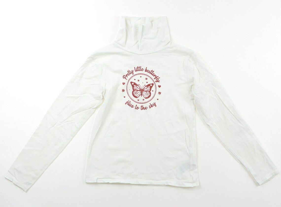 　ブランド 　VERTBAUDET(ヴェルボデ) 　カテゴリー 　Tシャツ・カットソー 　サイズ 　120サイズ 　色 　オフ・蝶 　状態 　★★★ 　記名 　なし 　ジャンル 　Boy 実際のサイズ表記は128cmです。グリッタープリント...