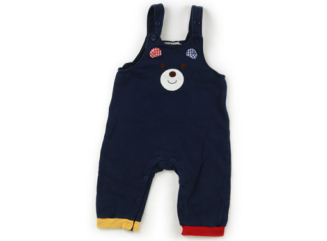 　ブランド 　Hot Biscuits(ホットビスケッツ) 　カテゴリー 　ベビーオーバーオール 　サイズ 　80サイズ 　色 　ブルー・レッドリブ 　状態 　★★ 　記名 　なし 　ジャンル 　Boy 裏毛素材。全体に毛羽立ちや色あせによ...