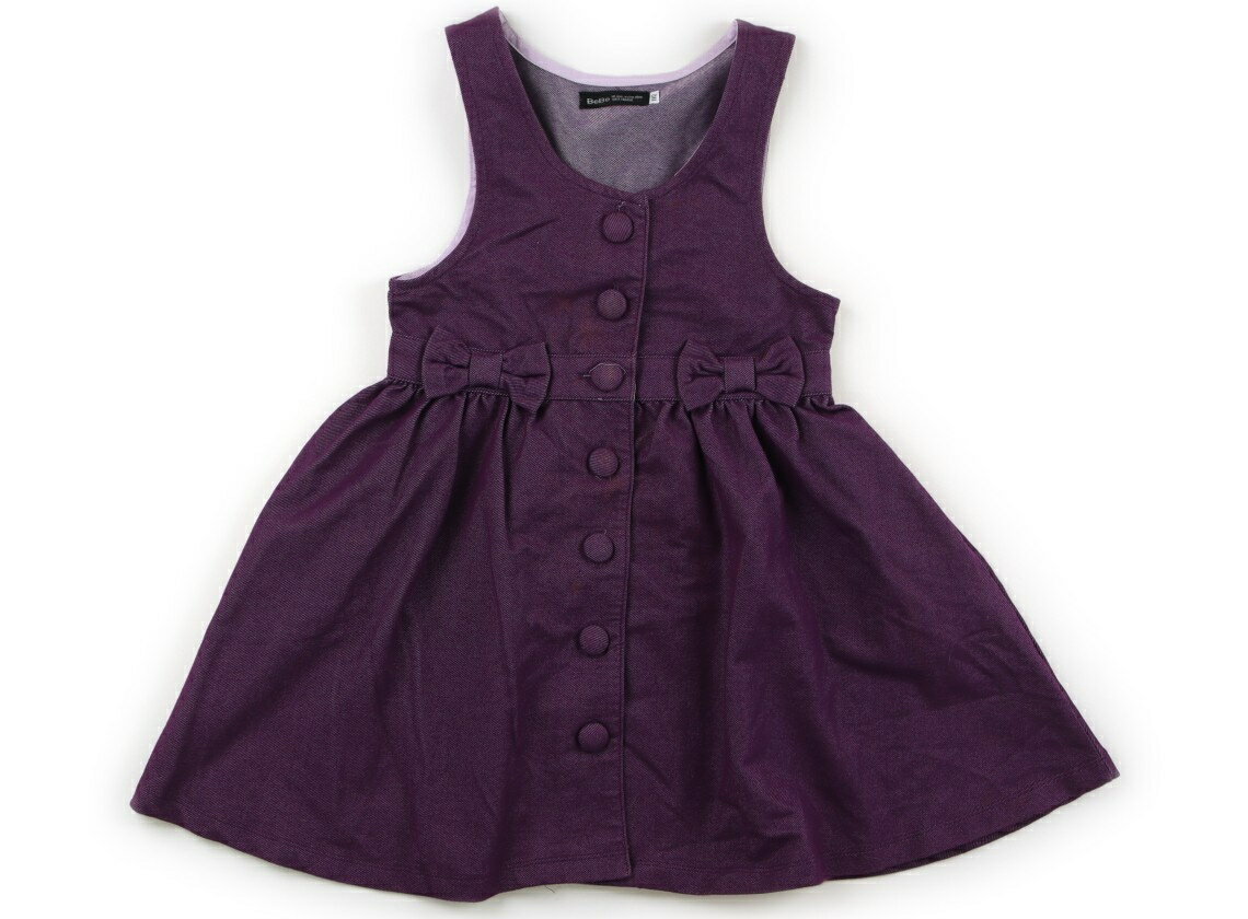 　ブランド 　BeBe(べべ) 　カテゴリー 　ジャンパースカート 　サイズ 　110サイズ 　色 　パープル 　状態 　★★ 　記名 　なし 　ジャンル 　Girl 綿・ポリエステル・ポリウレタンの伸縮性あるカットソー地です。前面の広範囲...