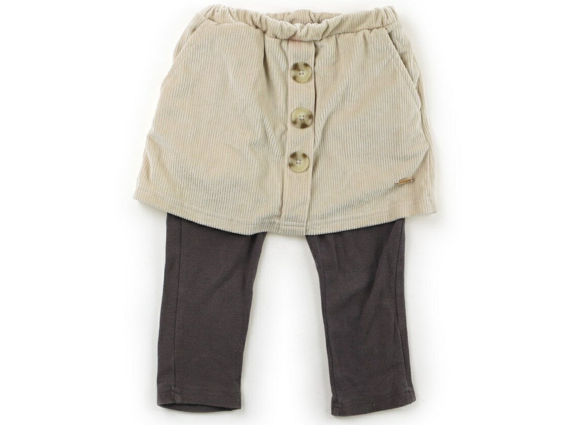 　ブランド 　petit main(プティマイン) 　カテゴリー 　スカート 　サイズ 　90サイズ 　色 　ベージュ・ダークグレー 　状態 　★★★ 　記名 　なし 　ジャンル 　Girl 柔らかなコーデュロイ調素材・レギンス一体型。ウェ...