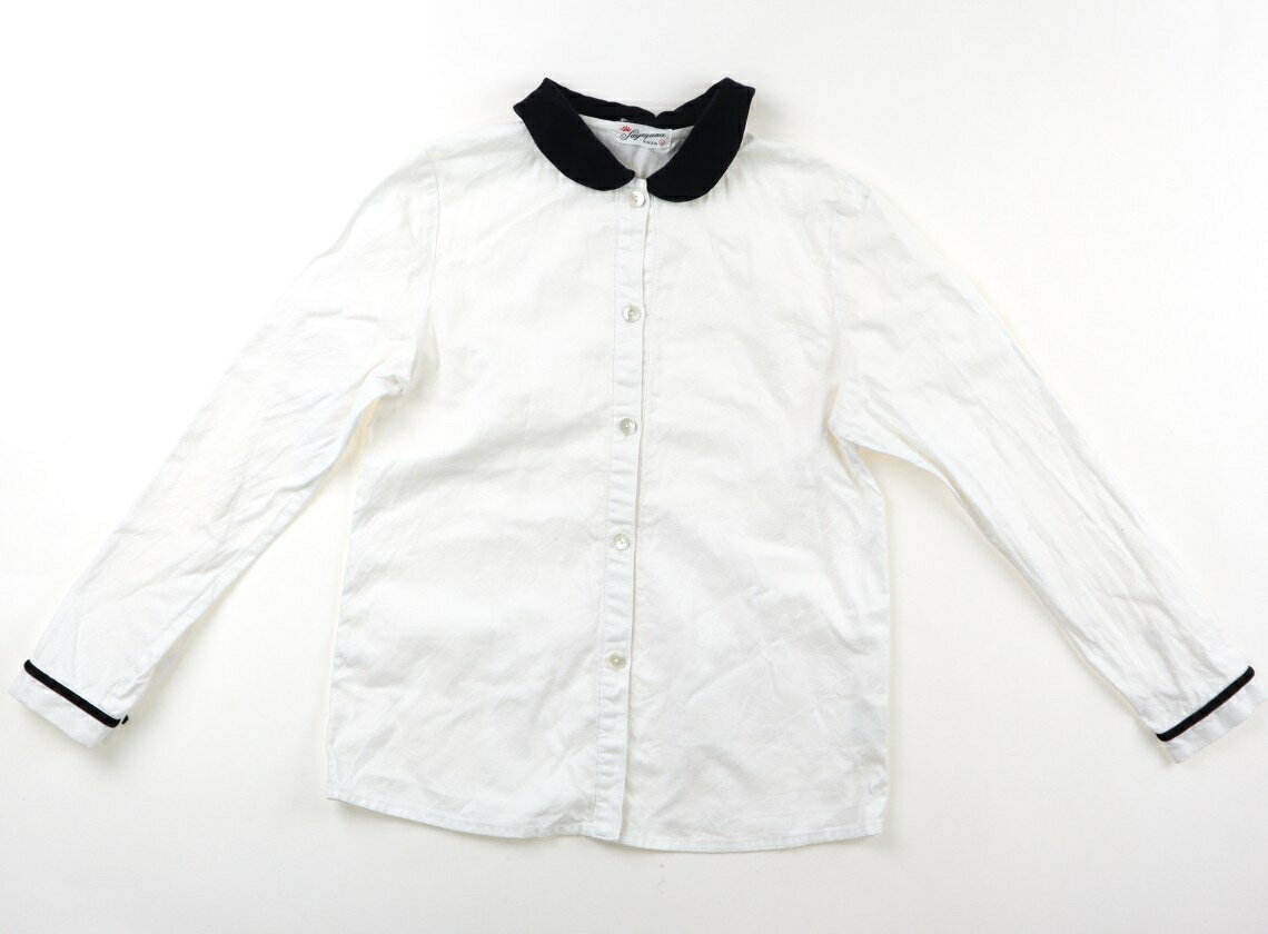 　ブランド 　SAYEGUSA(サヱグサ) 　カテゴリー 　シャツ・ブラウス 　サイズ 　140サイズ 　色 　ホワイト・ネイビー 　状態 　★★★ 　記名 　あり（タグ） 　ジャンル 　Girl 綿100％。襟と袖口ラインはベロア調。やや...