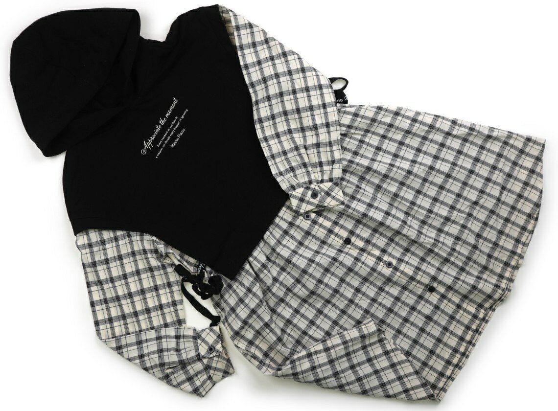 　ブランド 　mezzo piano(メゾピアノ) 　カテゴリー 　ワンピース 　サイズ 　150サイズ 　色 　黒・生成り・チェック 　状態 　★★★ 　記名 　なし 　ジャンル 　Girl 全体的に埃付着・毛羽立ちがありますが、まだまだ...