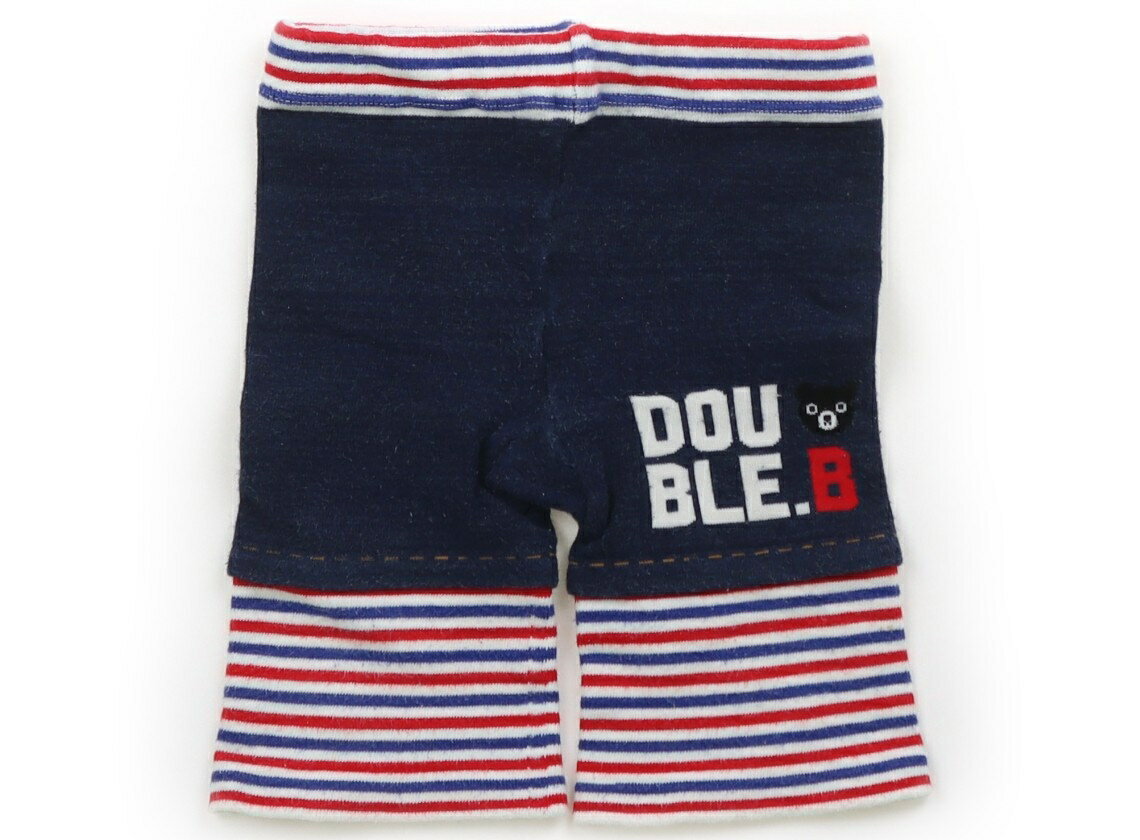 　ブランド 　Double B(ダブルB) 　カテゴリー 　レギンス 　サイズ 　80サイズ 　色 　ネイビーボーダー柄ブルーレッド 　状態 　★★ 　記名 　なし 　ジャンル 　Boy コットン、ナイロンのニットカットソー。毛羽立ちと白い...