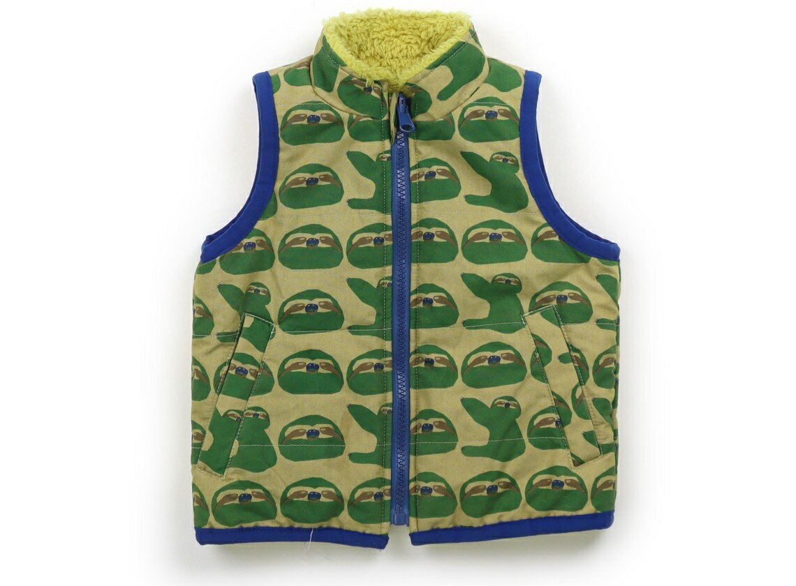 　ブランド 　Markey's(マーキーズ) 　カテゴリー 　ベビーベスト 　サイズ 　80サイズ 　色 　ナマケモノ柄ベージュグリーンイエロー 　状態 　★★ 　記名 　なし 　ジャンル 　Boy リバーシブル。柄はコットン、ポリエステル...