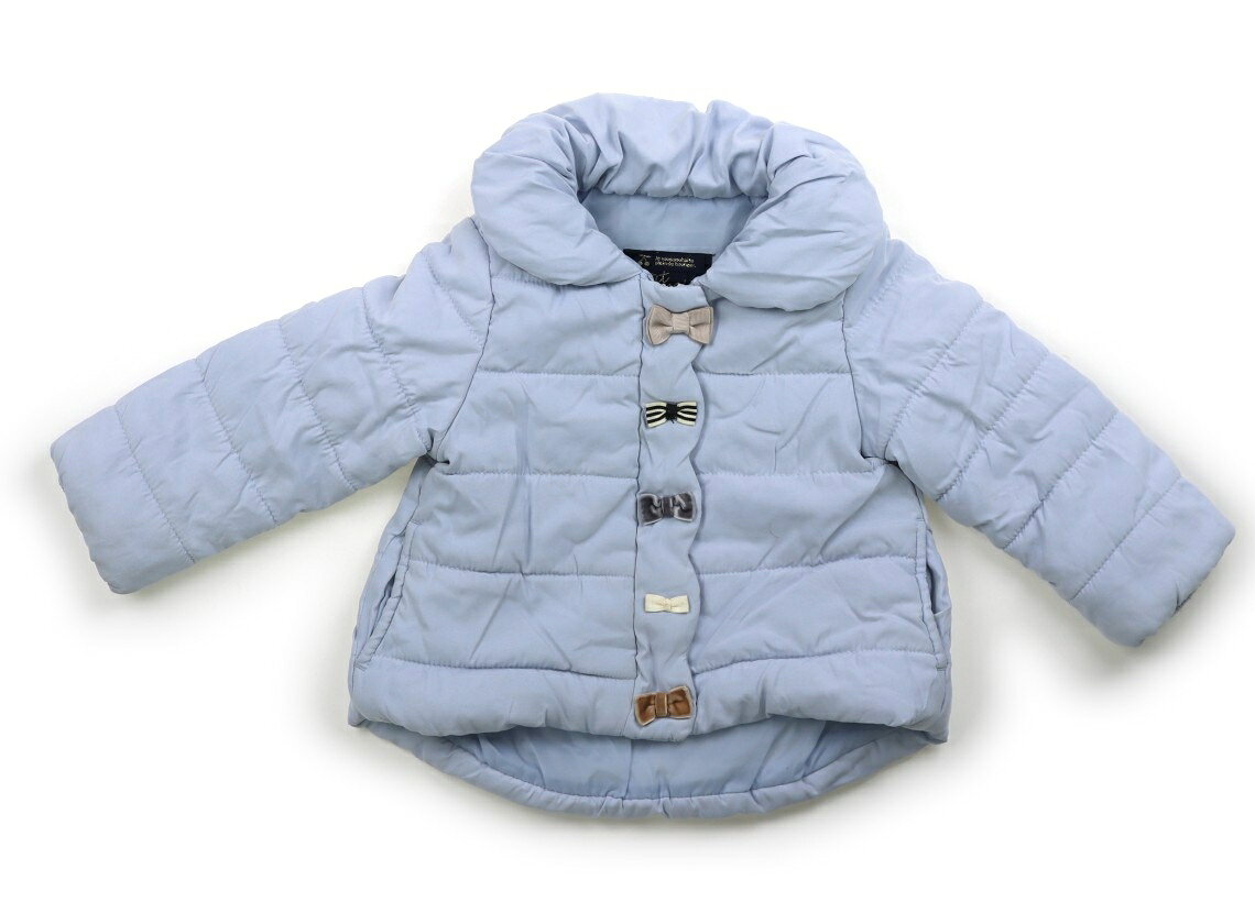 　ブランド 　petit main(プティマイン) 　カテゴリー 　コート・ジャンパー 　サイズ 　90サイズ 　色 　水色、リボン 　状態 　★★ 　記名 　なし 　ジャンル 　Girl ポリエステル、ナイロン素材。裏地と中綿はポリエステ...