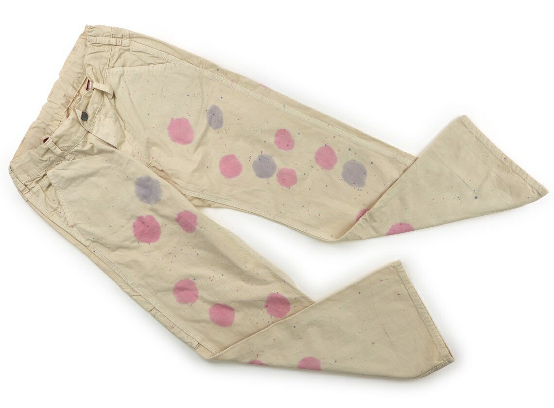 　ブランド 　DENIM & DUNGAREE(デニムダンガリー) 　カテゴリー 　パンツ 　サイズ 　150サイズ 　色 　キナリ、ピンク、スモーキーブルー 　状態 　★★★ 　記名 　なし 　ジャンル 　Girl コットンツイル。前ファ...