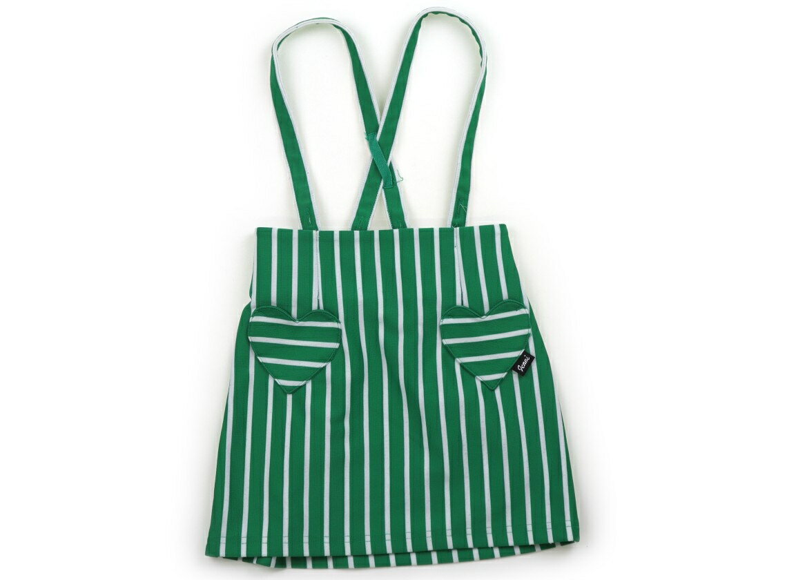 　ブランド 　JENNI(ジェニィ) 　カテゴリー 　スカート 　サイズ 　100サイズ 　色 　グリーン・ホワイト・ストライプ 　状態 　★★ 　記名 　なし 　ジャンル 　Girl 肩紐は取り外し可能。肩紐は二段階で調整可能。カットソー...